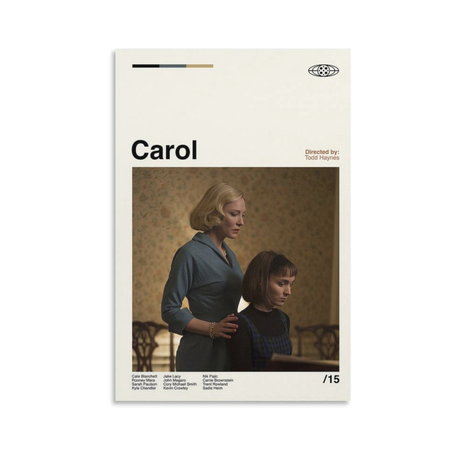 Carol Movie Poster, Carol Print, Wall Art Film Print, Art Poster for ...