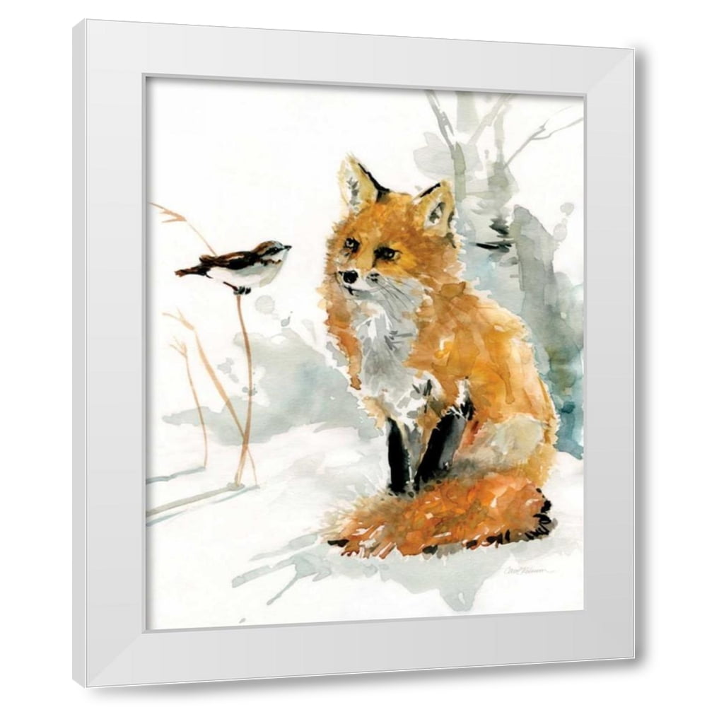 Carol Robinson 4x14 White Modern Wood Framed Wall Art Titled - Fox and ...