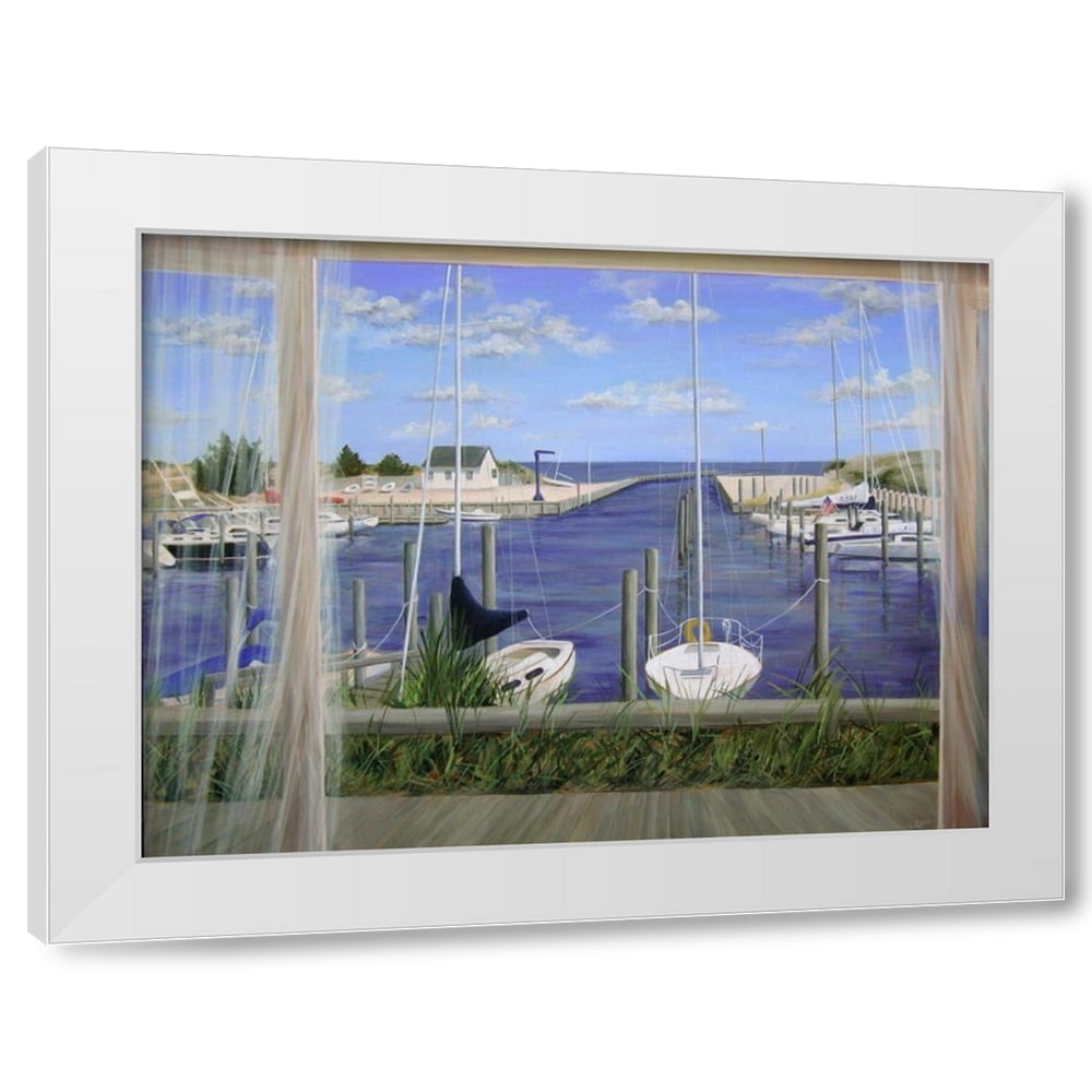 Carol Saxe 4x14 White Modern Wood Framed Wall Art Titled - View on Deon ...