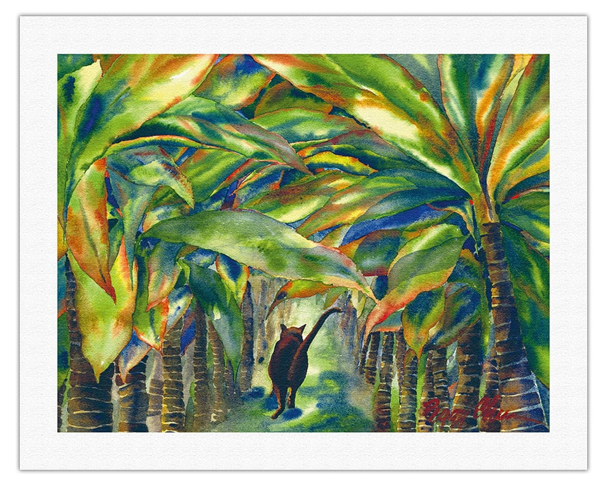Carol’s Lanai - Hawaiian Black Cat (ʻeleʻele Popoki) in Palm Trees ...