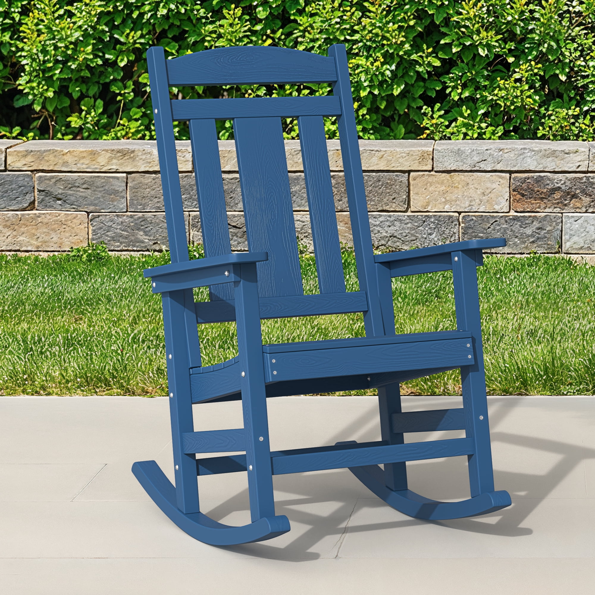 Carolayne Outdoor Rocking Chair for Adult, Heavy Duty Weather Resistant ...