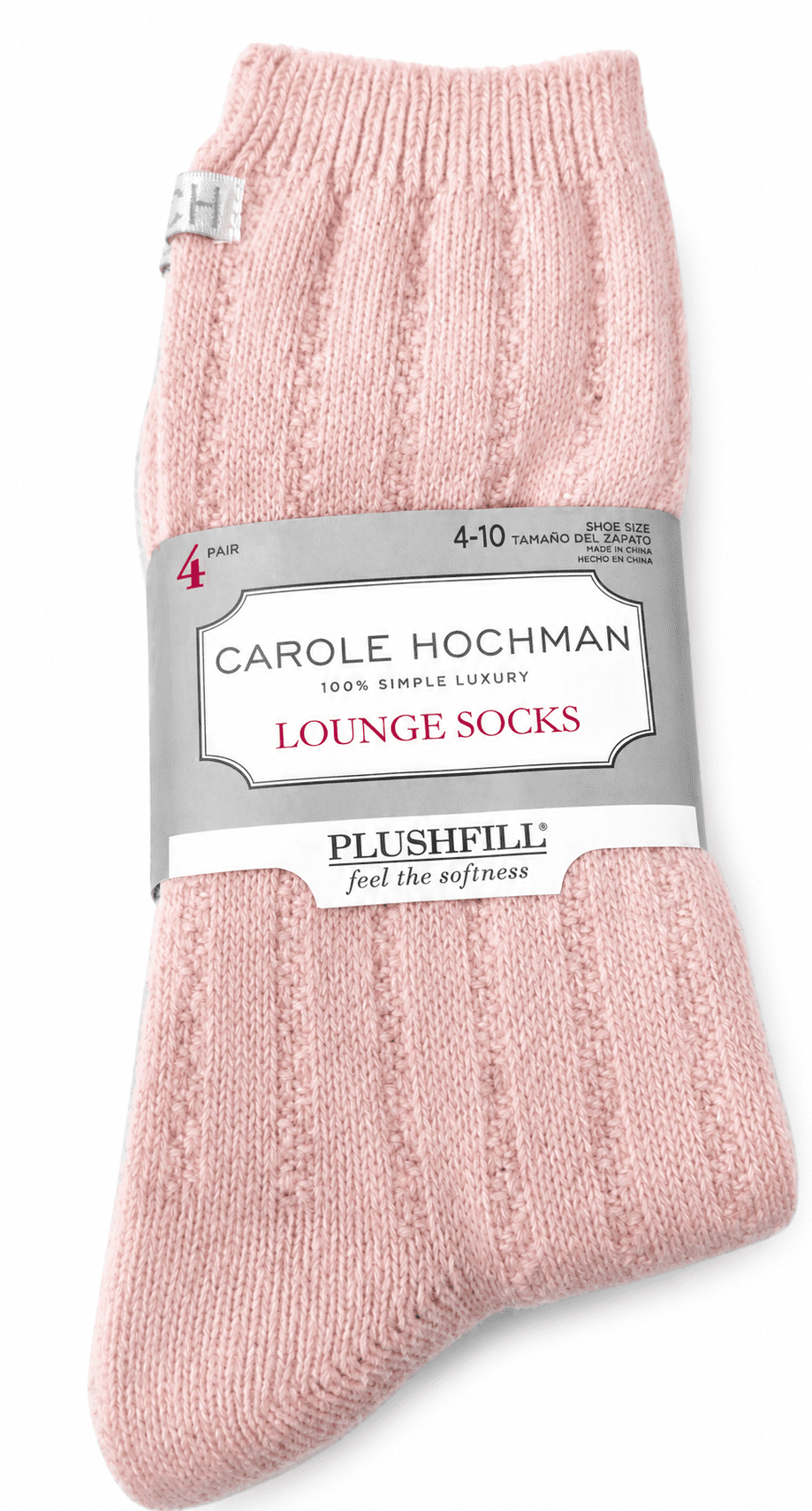 Carole Hochman Women’s Super Soft Lounge Socks, 4-Pack Cozy Crew Socks ...