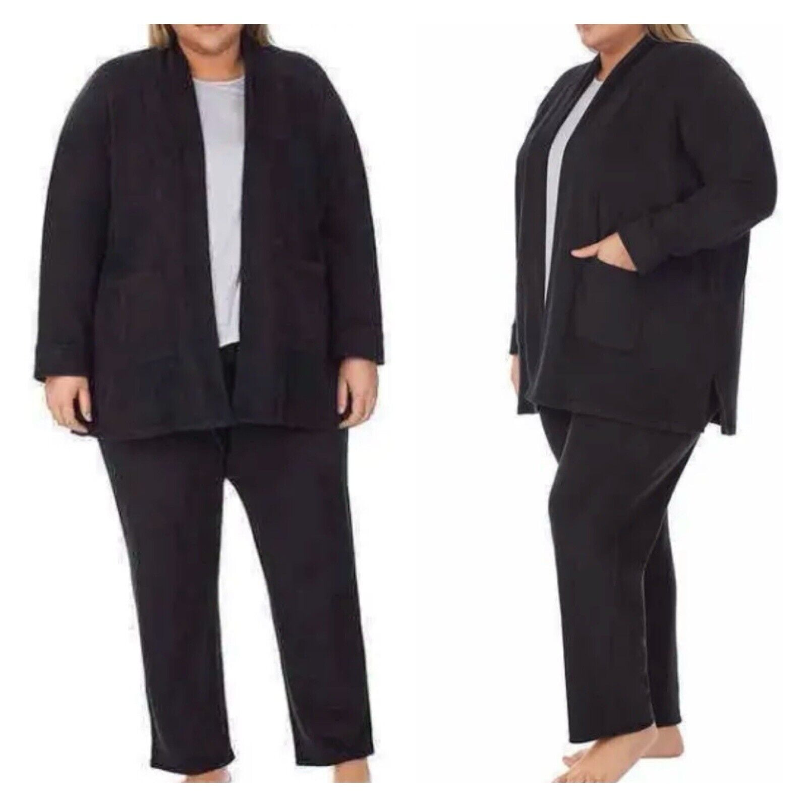 Carole Hochman Ladies’ 3-Piece Pajama Set, Black XL - Walmart.com