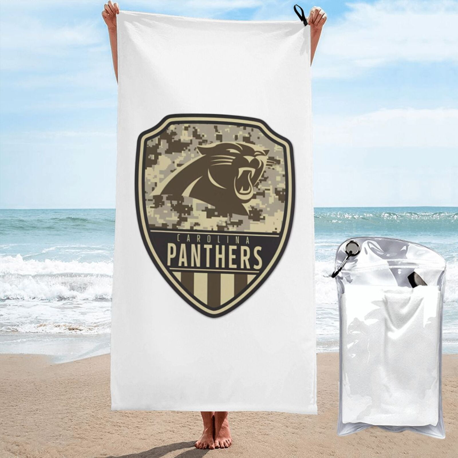 Carolina 2025 Football Microfiber Towel | Fast-Drying & Compact Travel ...