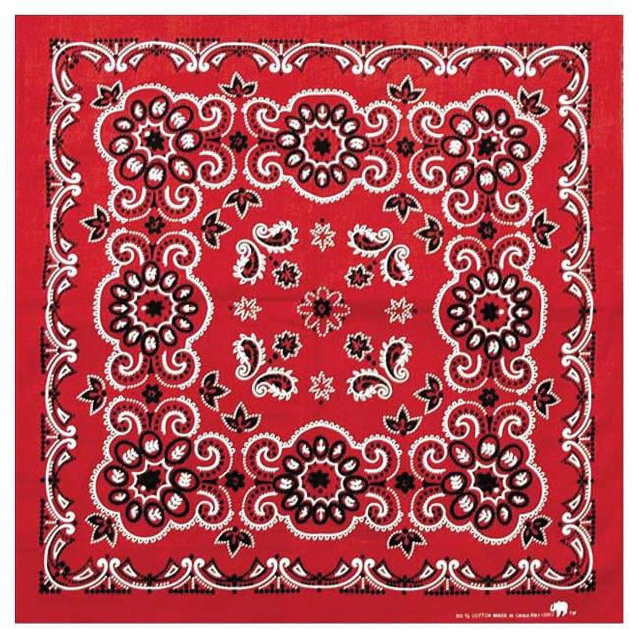 Carolina 516910 Texas Paisley Bandana- White - Walmart.com