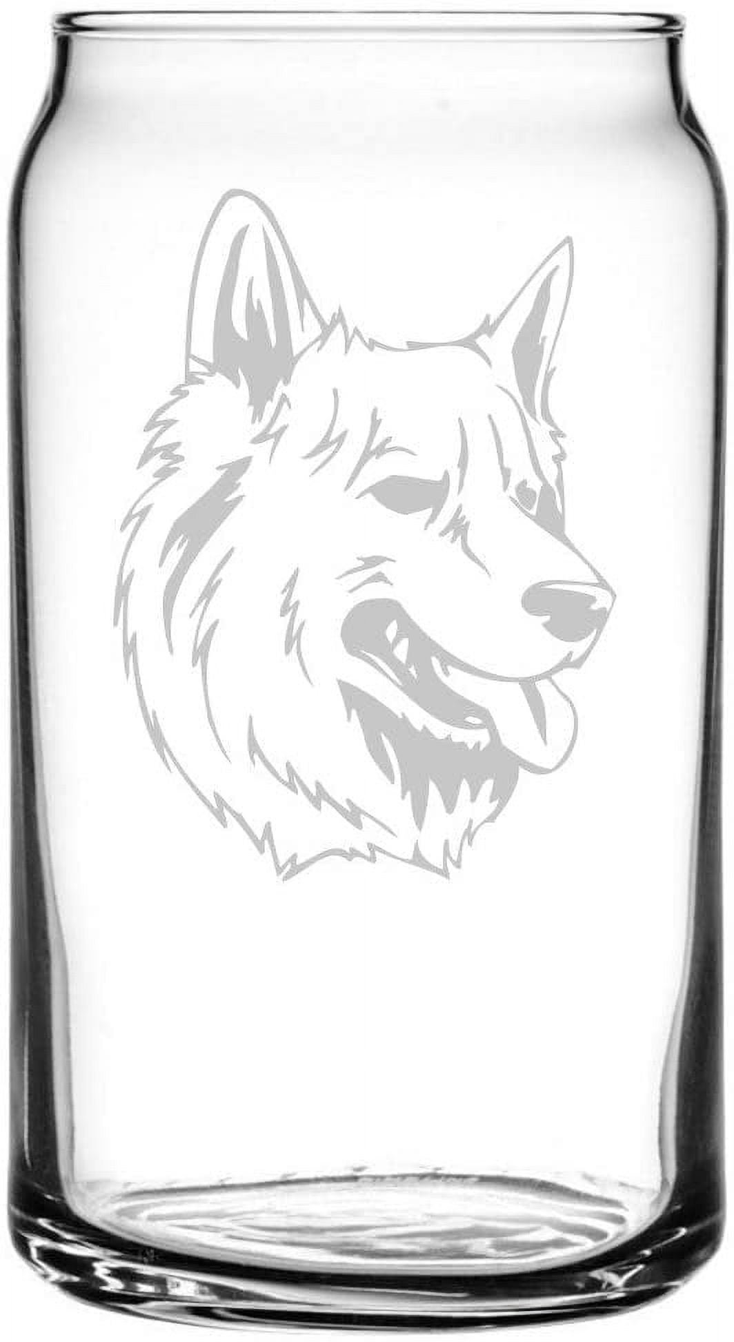 Carolina American Dingo Dog Themed Etched All Purpose 16oz Libbey Can ...