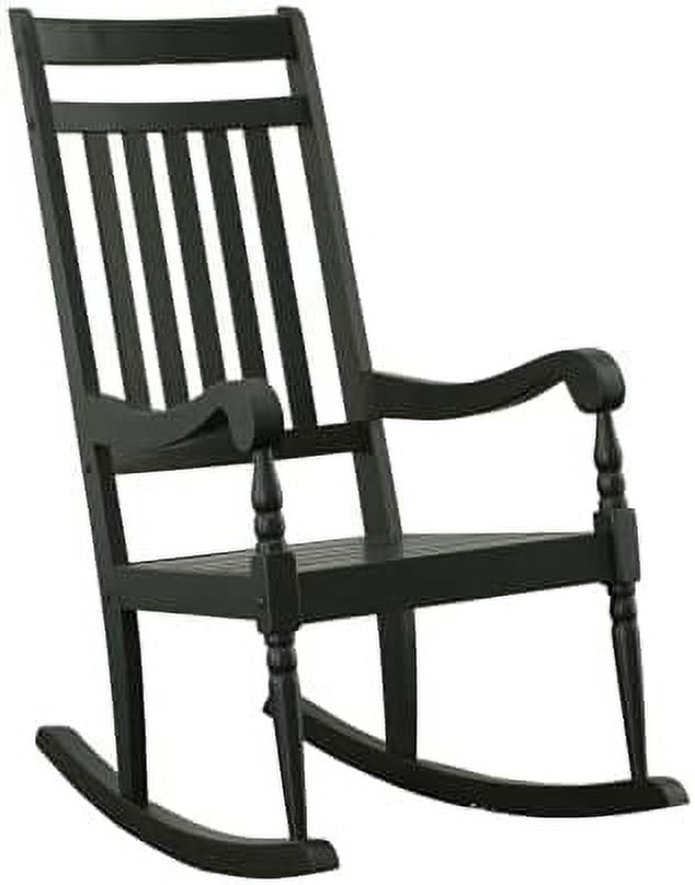 Carolina Belmont Slat Rocker in Black - Walmart.com
