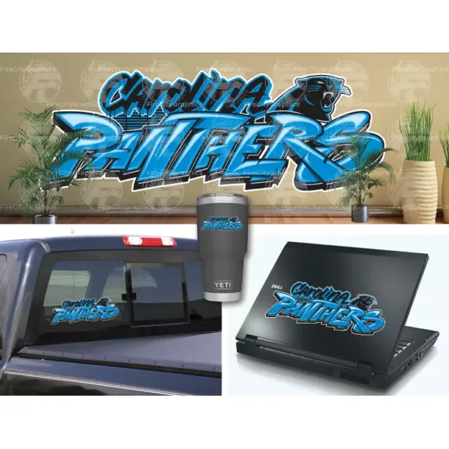 Carolina Carolina Football Team Sticker Decal Graffiti Car Truck Window ...