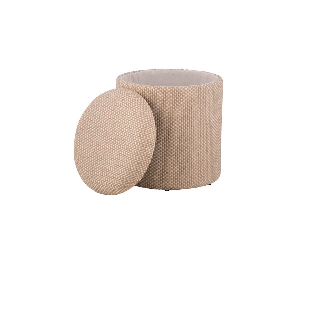 Carolina Chair & Table Handwoven Apollo Jute Check Storage Ottoman ...