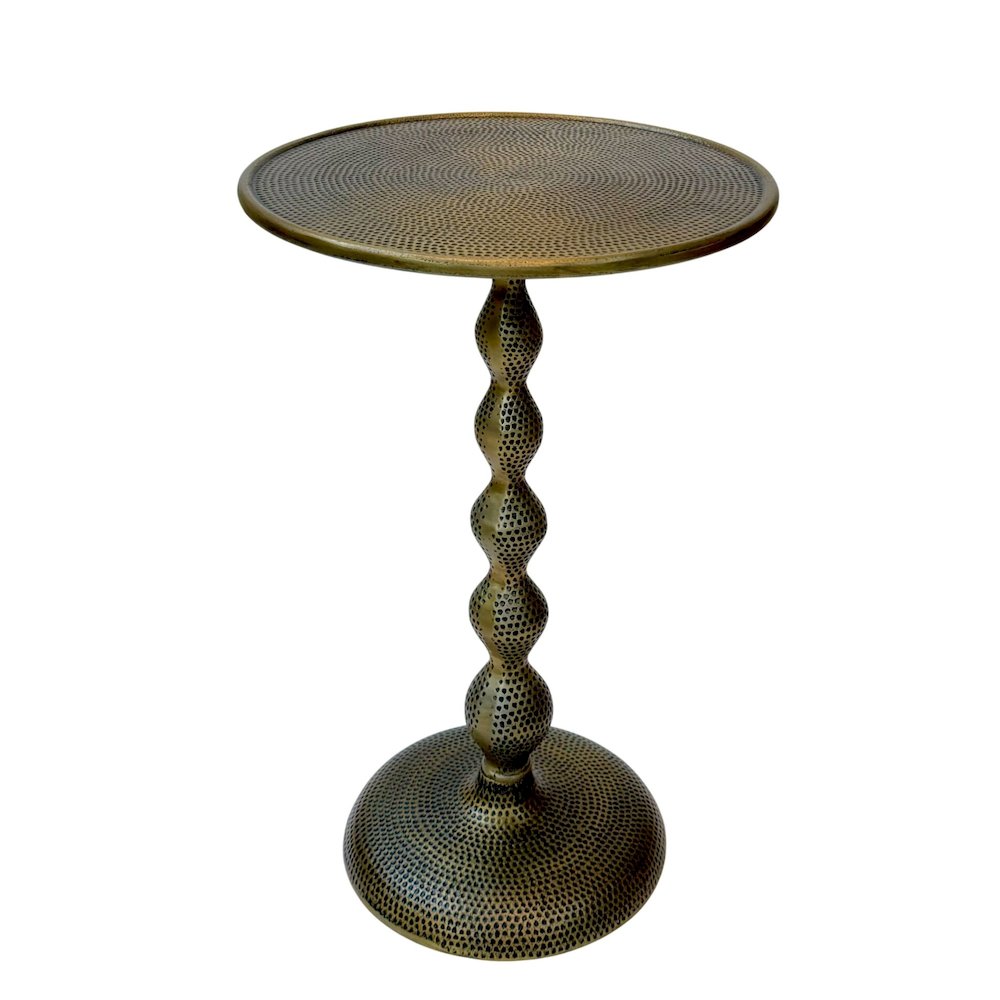 Carolina Chair & Table Pearson Hammered Dimple Metal Side Table ...