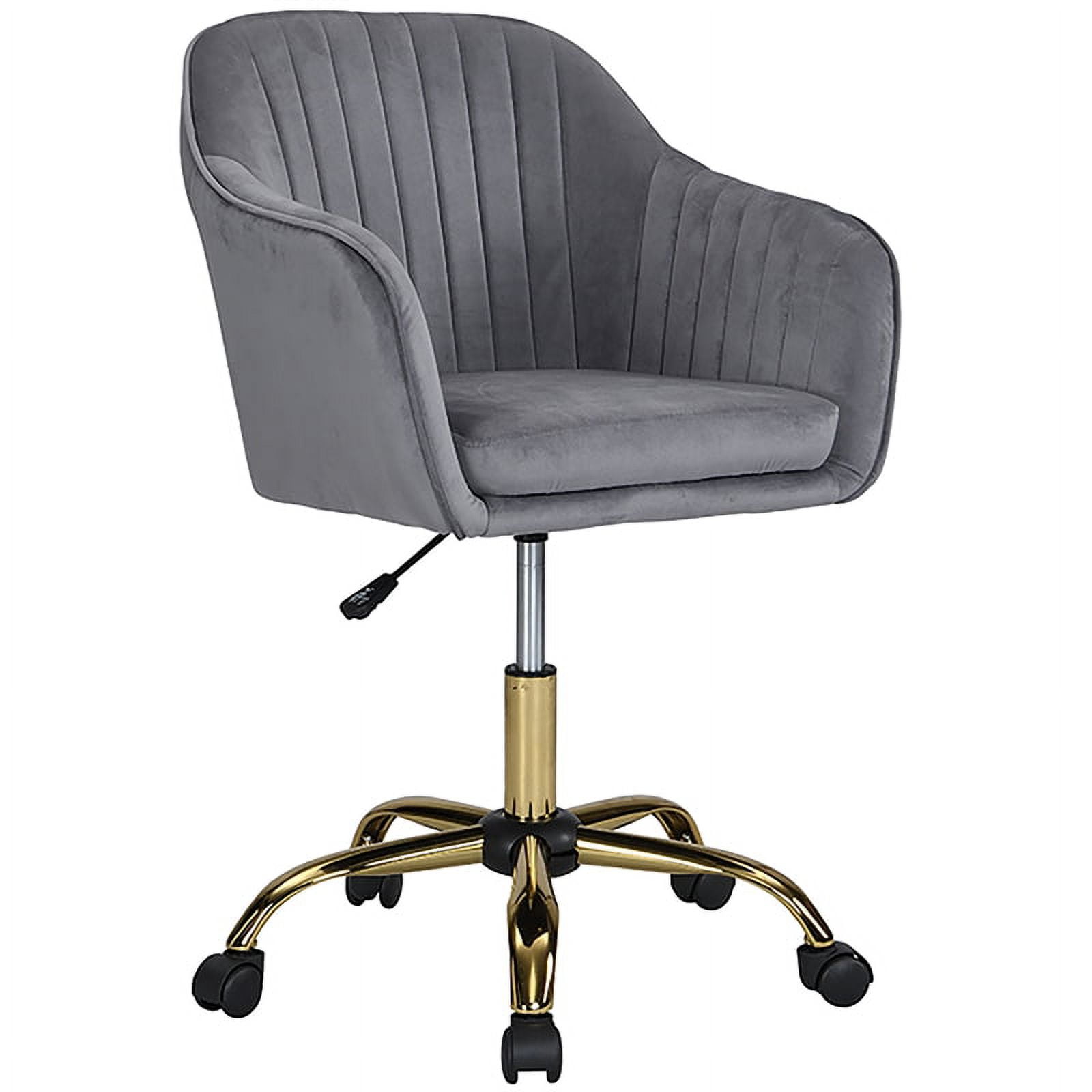 Carolina Classics Antoccino Desk Chair in Gray Velvet - Walmart.com