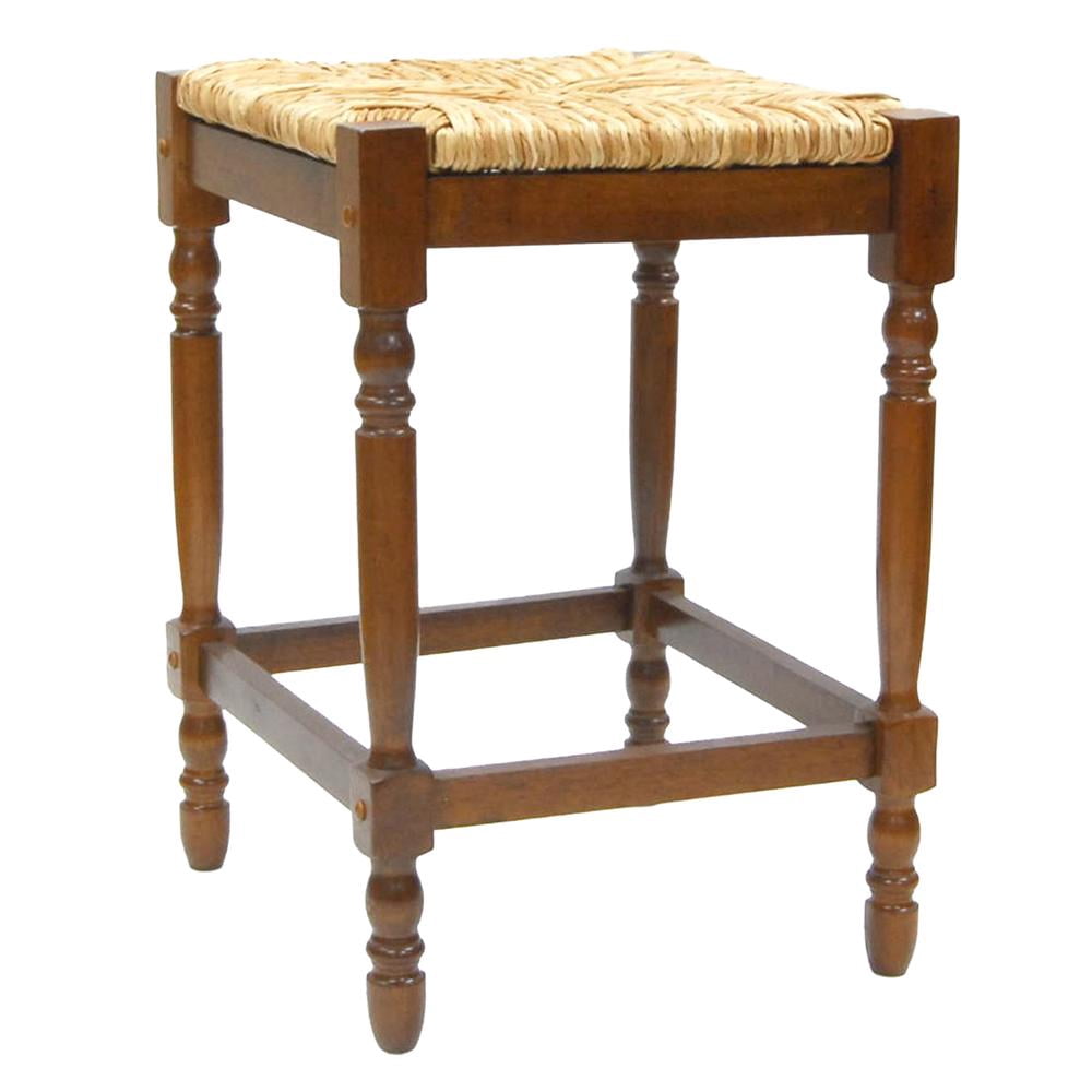 Carolina Classics Austin 24" Counter Stool in Walnut - Walmart.com