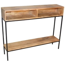 Jocelyn Console Table in Espresso Cherry Wood and Mango Veneers ...