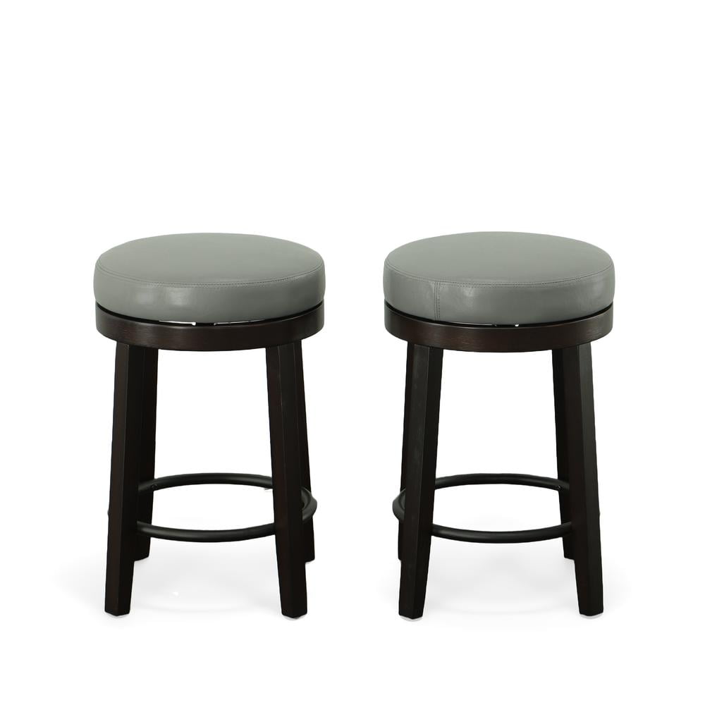 Carolina Classics Era Swivel 24" Counter Stool in Gray and Espresso ...