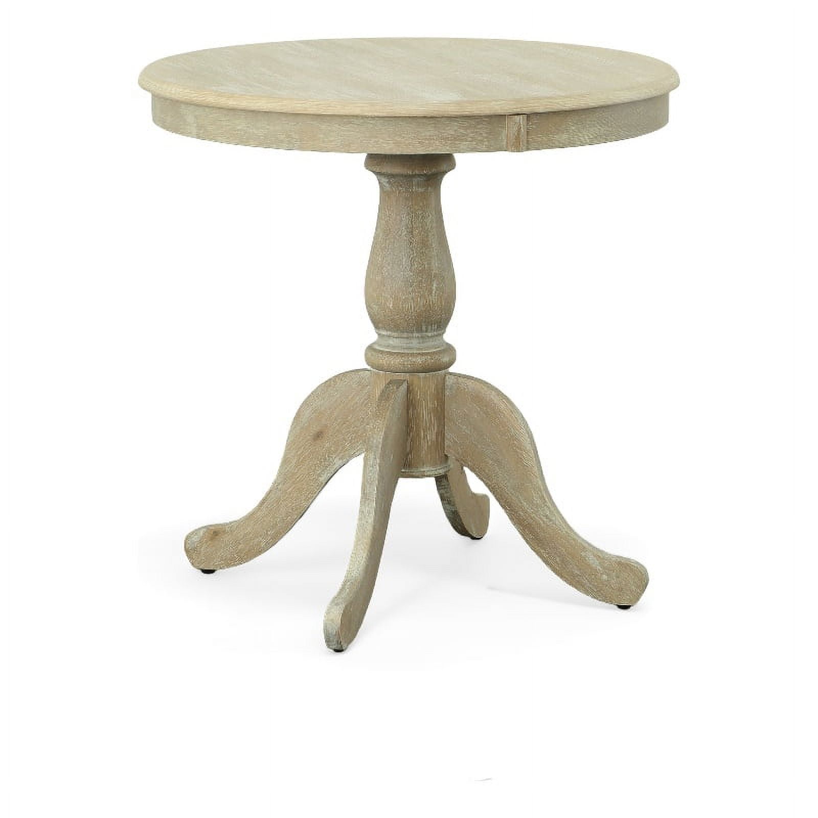 Carolina Classics Fairview 30" Round Pedestal Dining Table in Natural ...