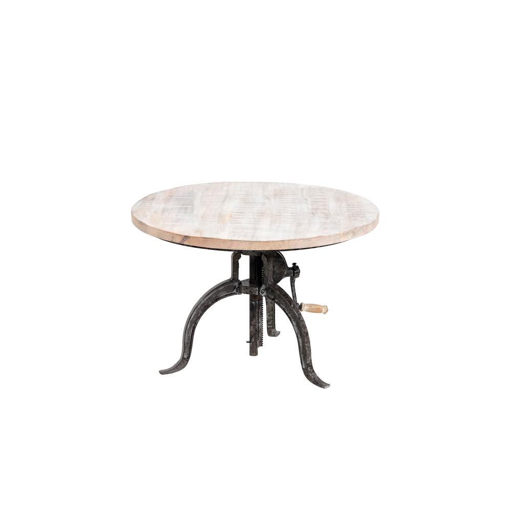 Carolina Classics Riley Industrial Adjustable Height Crank Coffee Table ...