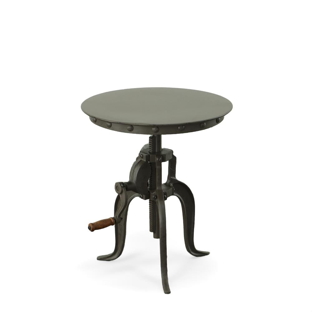 Carolina Classics Tanvi Adjustable Crank Accent End Table, Small Space ...