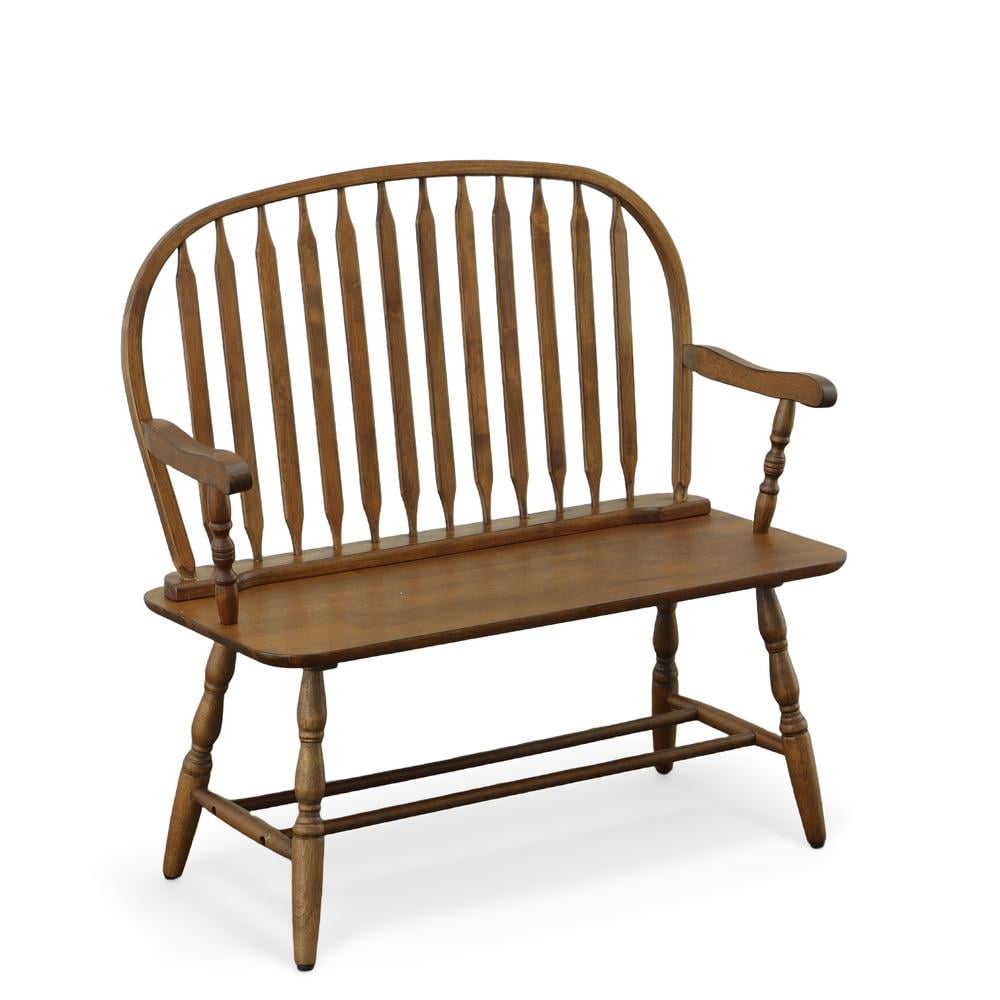 Carolina Chair & Table Windsor Bench - American Oak - Walmart.com