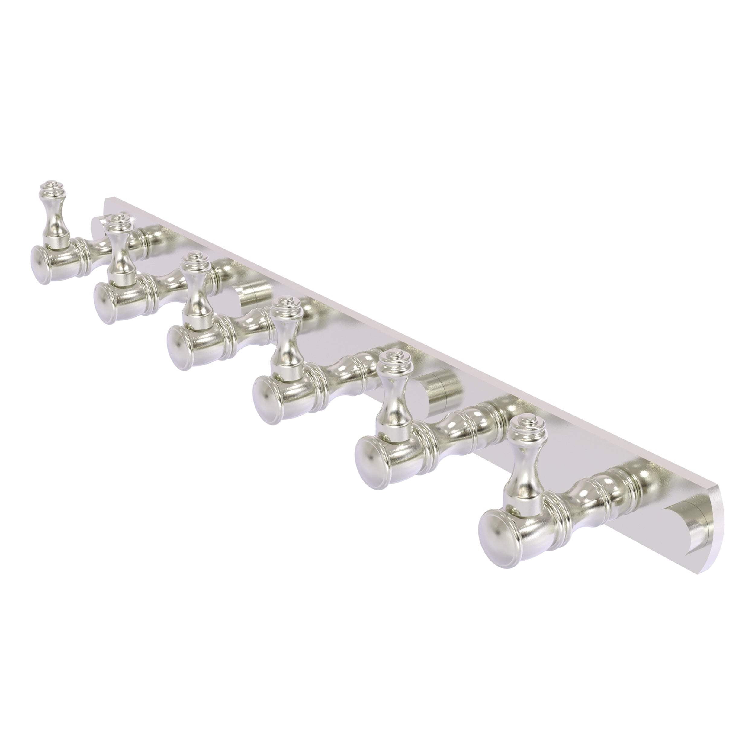 Carolina Collection 6 Position Tie and Belt Rack - Satin Nickel ...