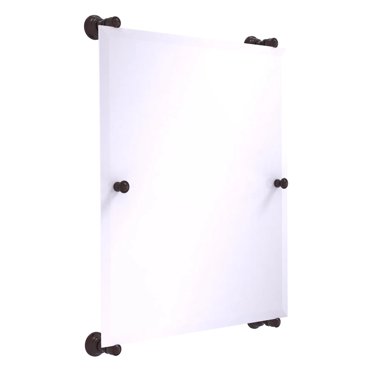 Dottingham Collection Rectangular Frameless Rail Mounted Mirror ...