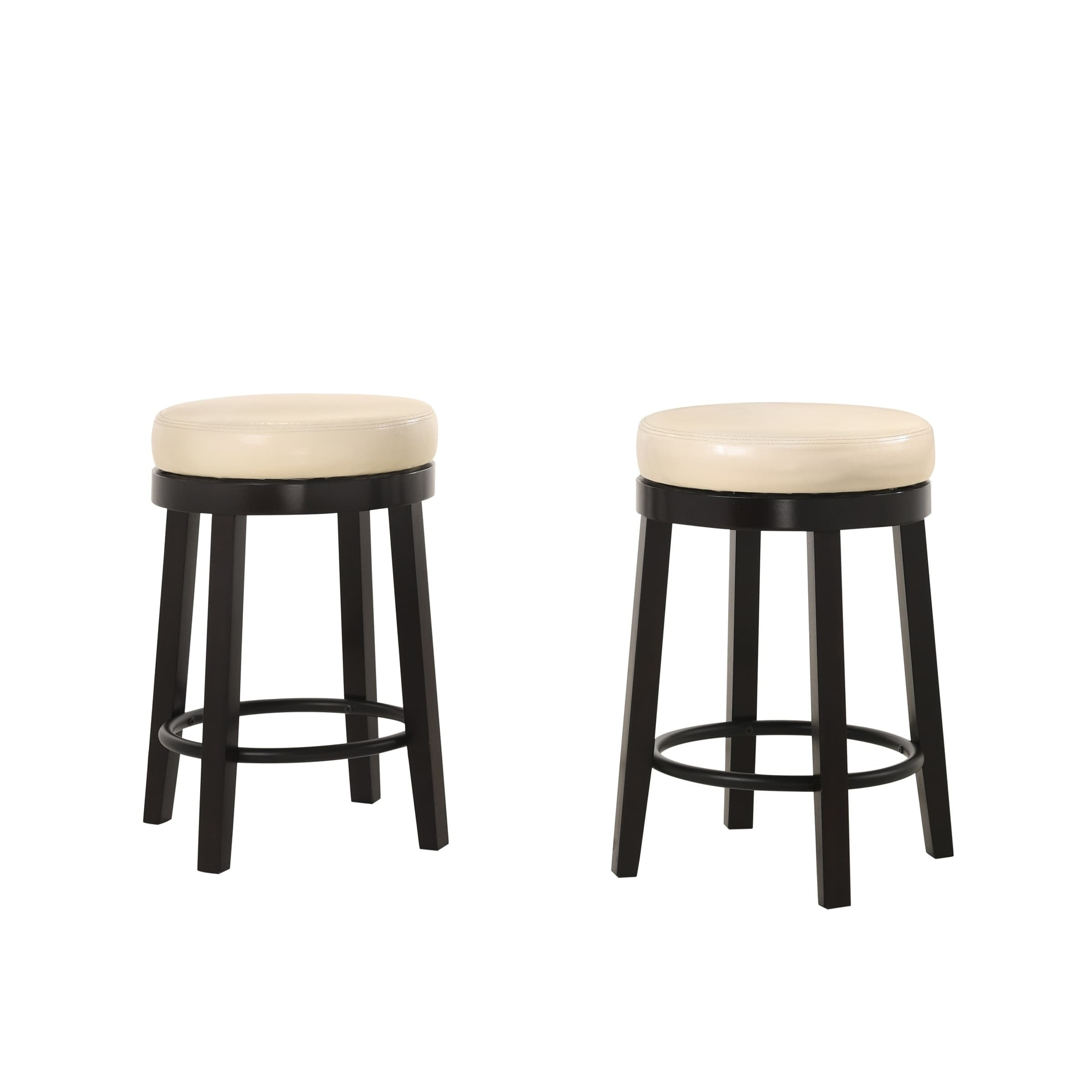Carolina Cottage Emerson Swivel 24-inch Counter Stool, Set of 2 - N/A ...