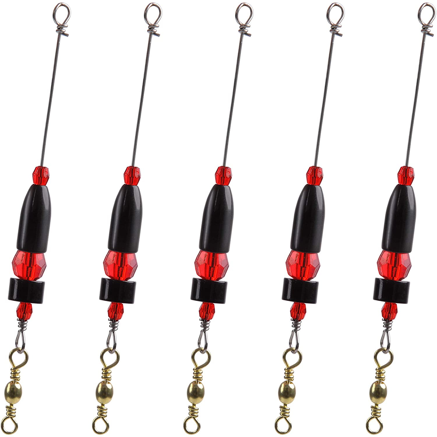 Carolina Fishing Rigs Ready Rig-6pcs Brass Pre Rigged Carolina Rig with ...