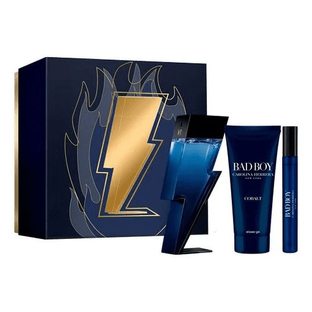 Carolina Herrera 3-Pcs Gift Set Bad Boy Cobalt Eau De Parfum (Eau De ...