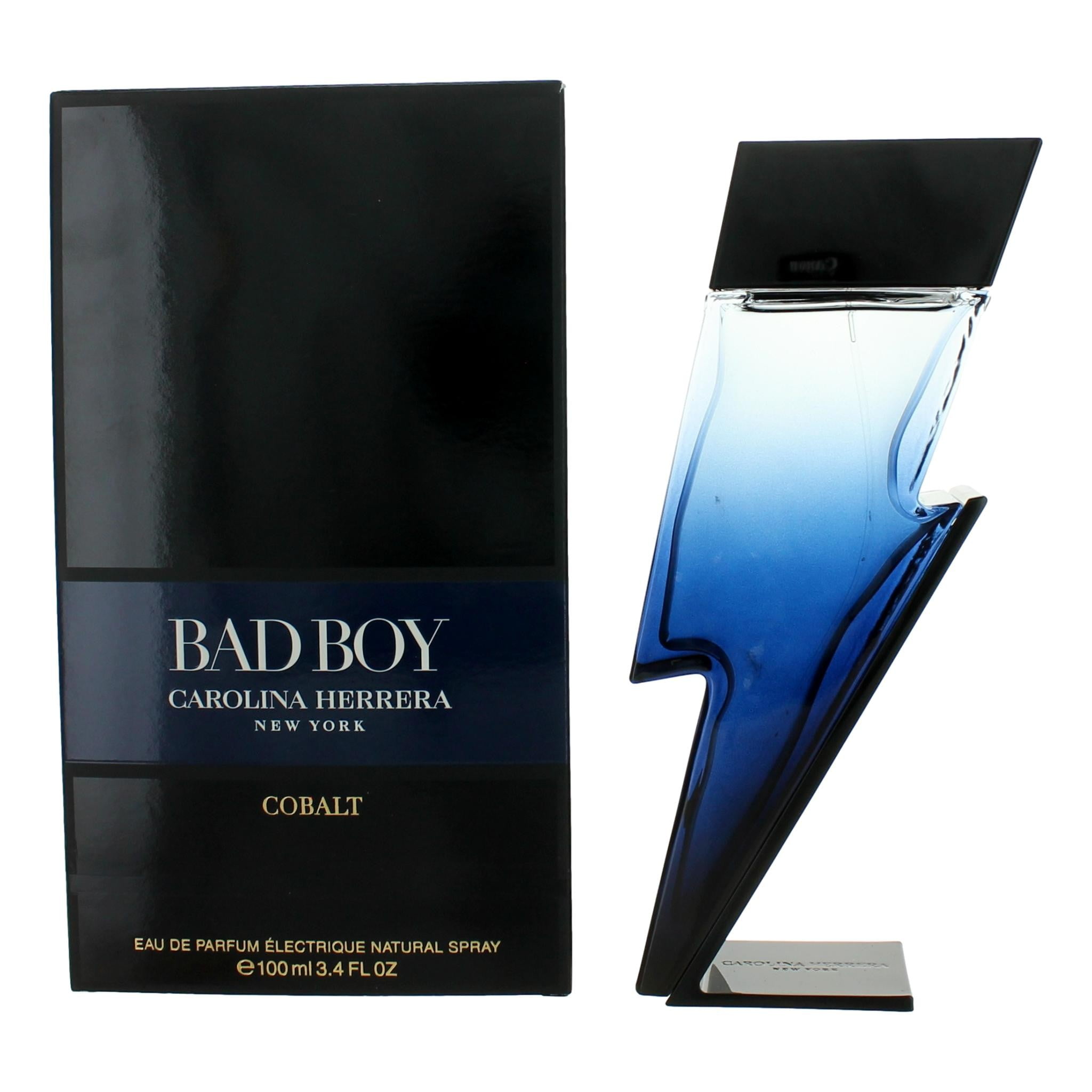 Carolina Herrera Bad Boy Cobalt Electrique, Woody Aromatic Cologne for ...