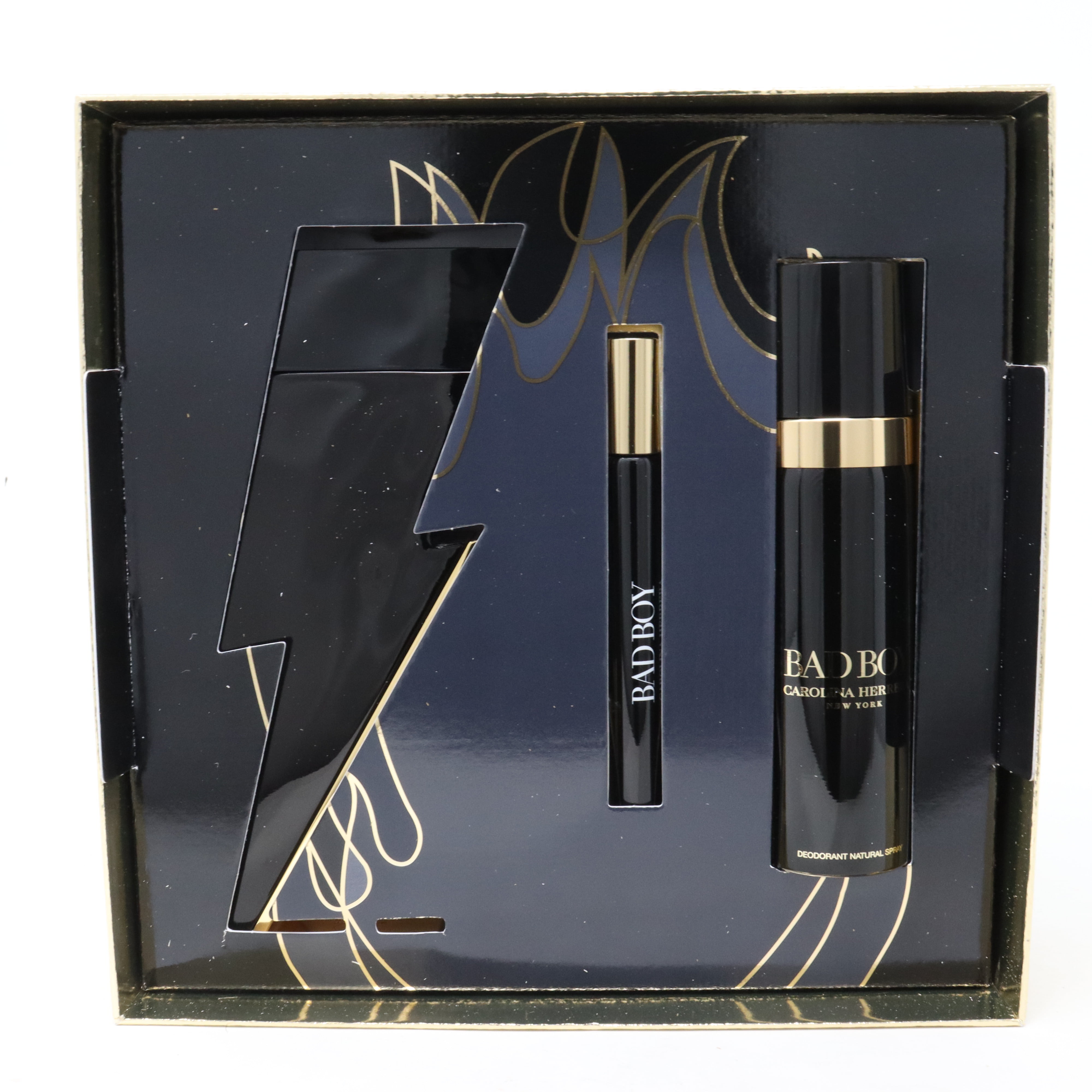 Carolina Herrera Bad Boy 3pcs Gift Set For Men 100ml Eau De Toilette ...