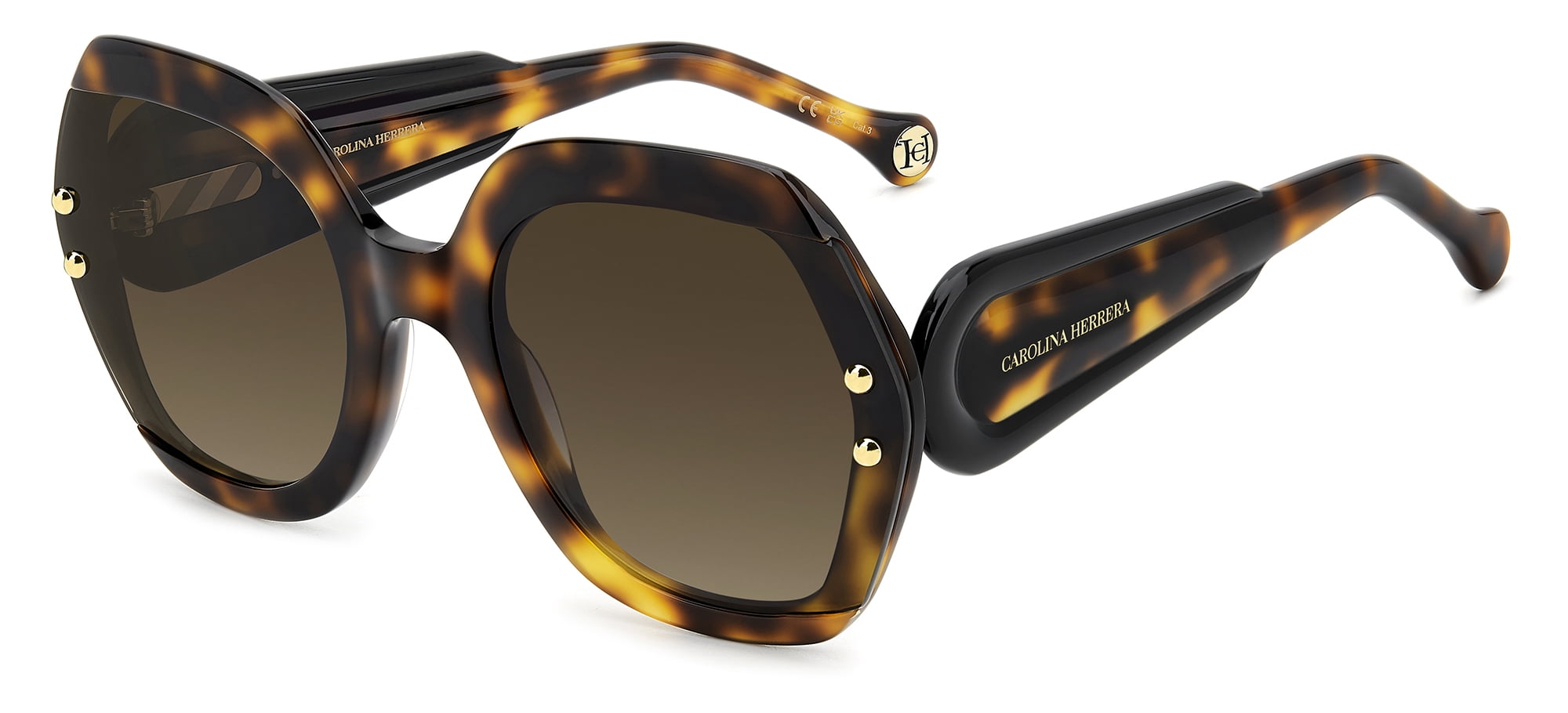 Carolina Herrera - HER 0314/G/S, Squared ECO ACETATE women HAVANA/BROWN ...