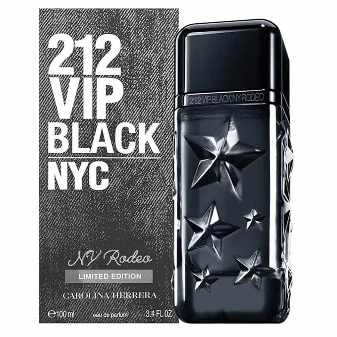 Carolina Herrera Men's 212 Vip Black NY Rodeo EDP Spray 3.4 oz ...