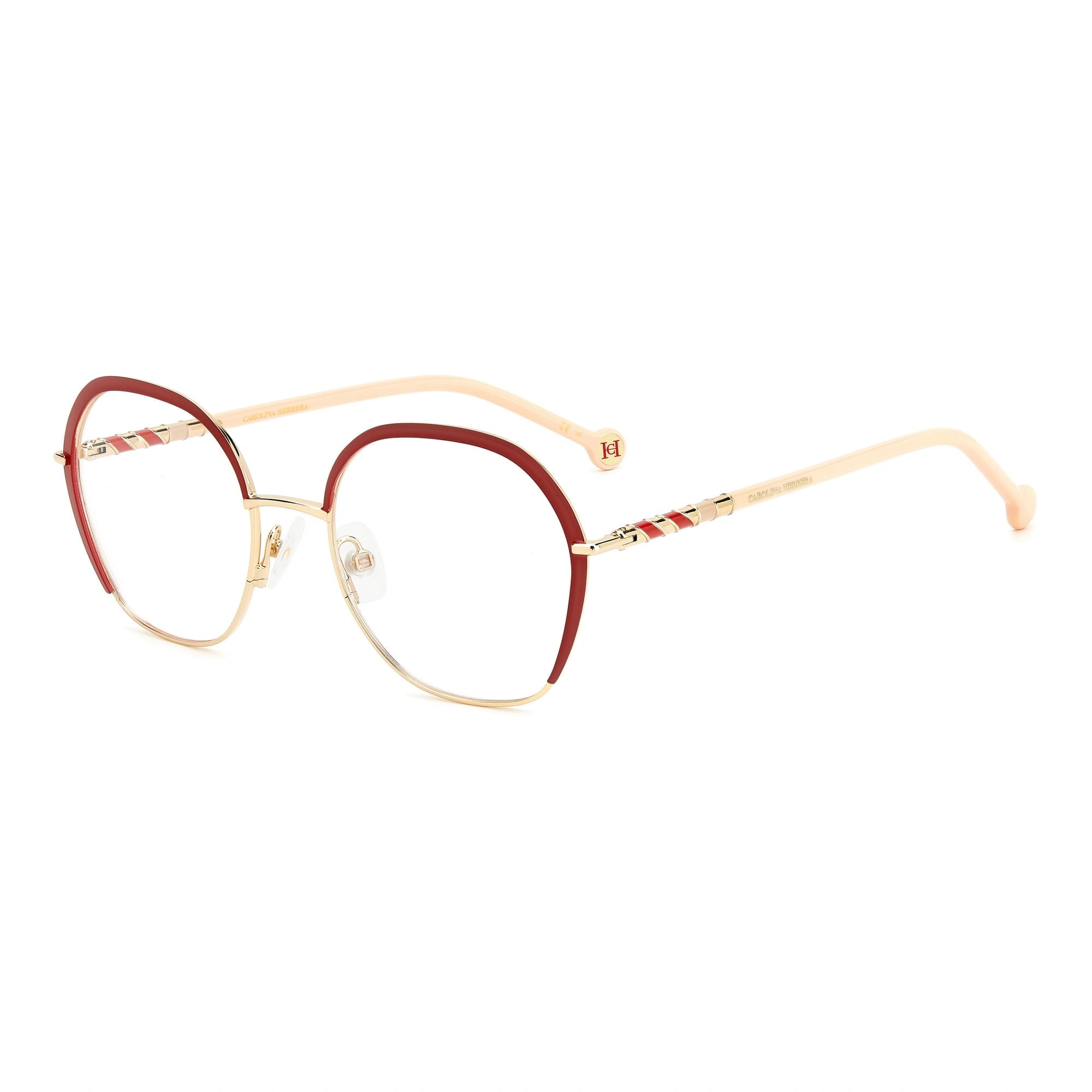 Carolina Herrera eyeglasses HER 0099 WOMAN 52/19/145 NOA GOLD BURGUNDY ...