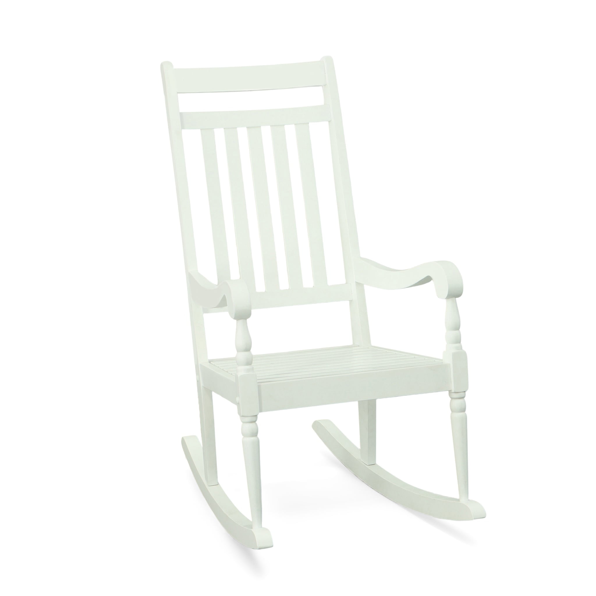 Carolina Living Belmont Outdoor Slat Rocker White - Walmart.com