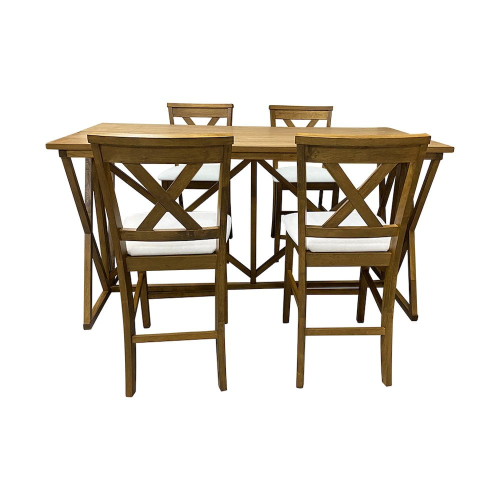 Carolina Living Taylor Flip Top Bar Table with 4 Counter Stools ...