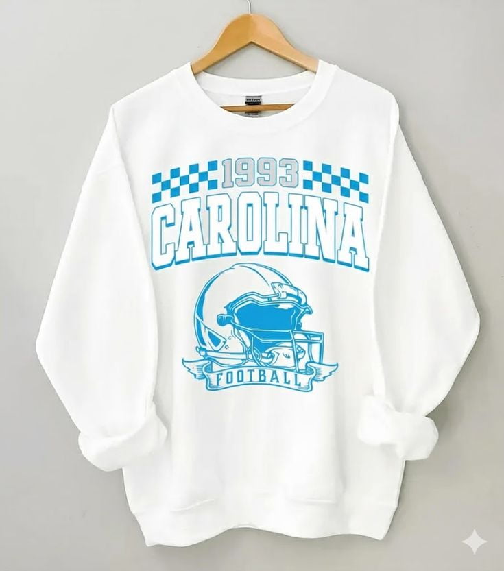 Carolina Mascot Sweatshirt, Panthers Football , Retro 90s Game Day ...