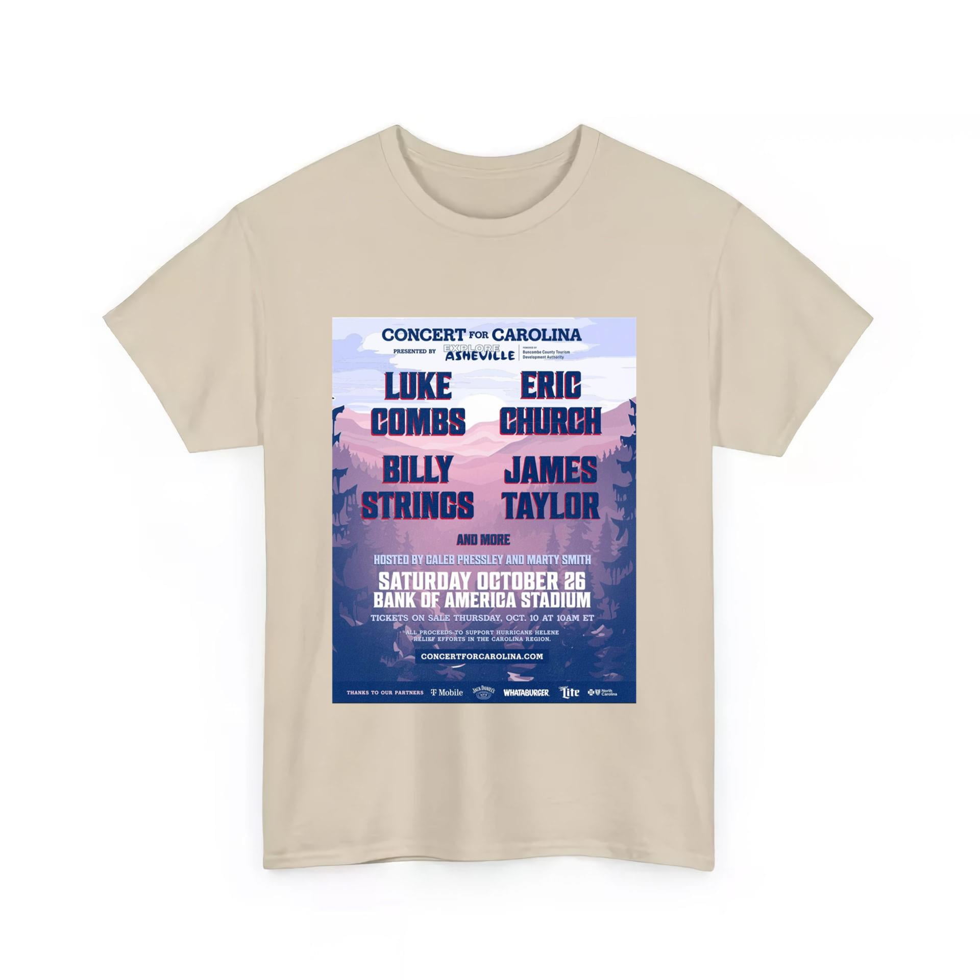 Carolina Music Tour Poster Style Shirt, Stadium Show Graphic, Size S ...