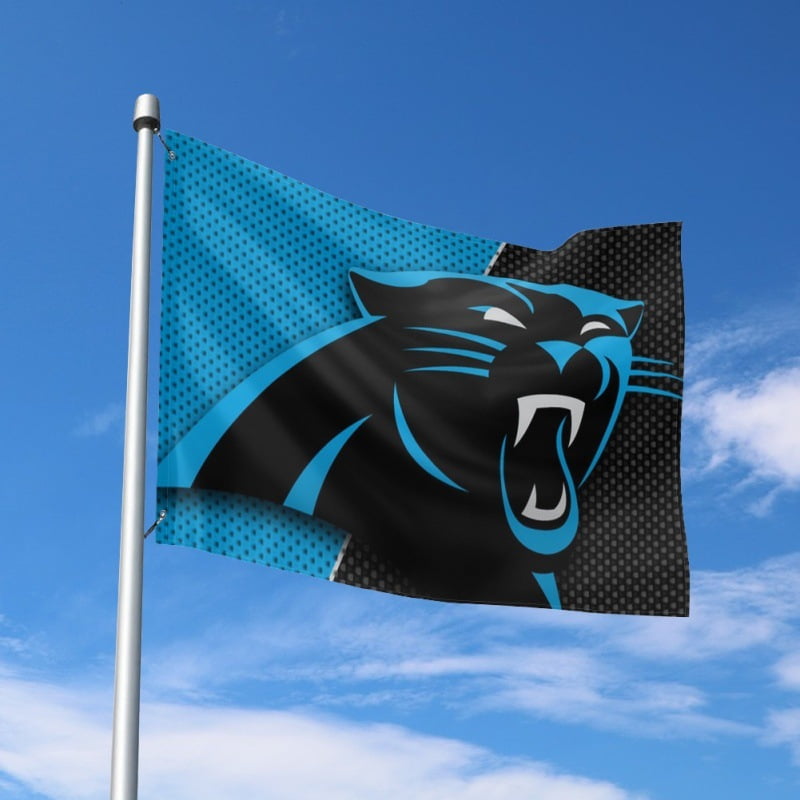 Carolina_Panther Flag,Black Blue, Gifts for Football Sport Fans Garden ...