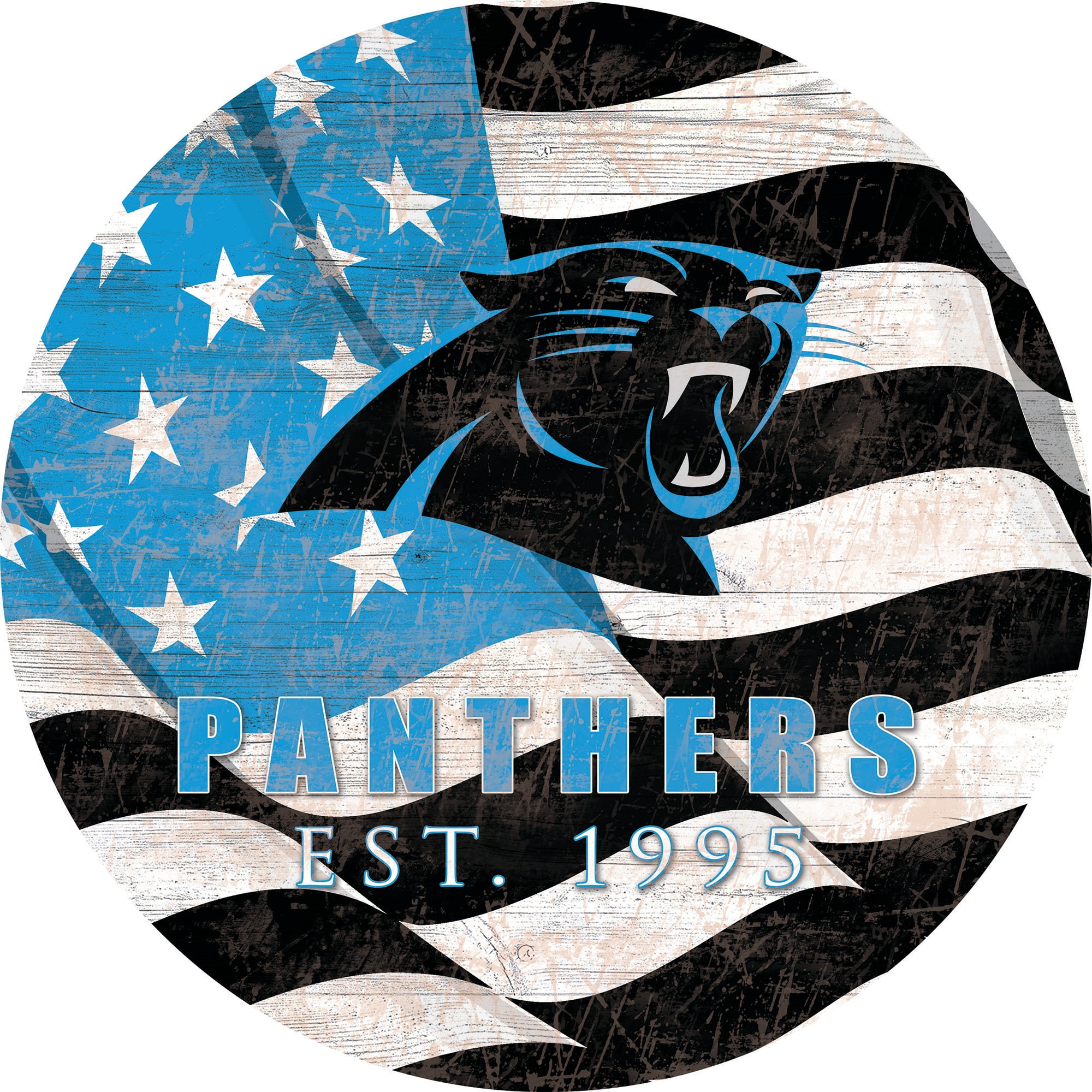 Carolina Panthers 12" Team Color Flag Sign - Walmart.com