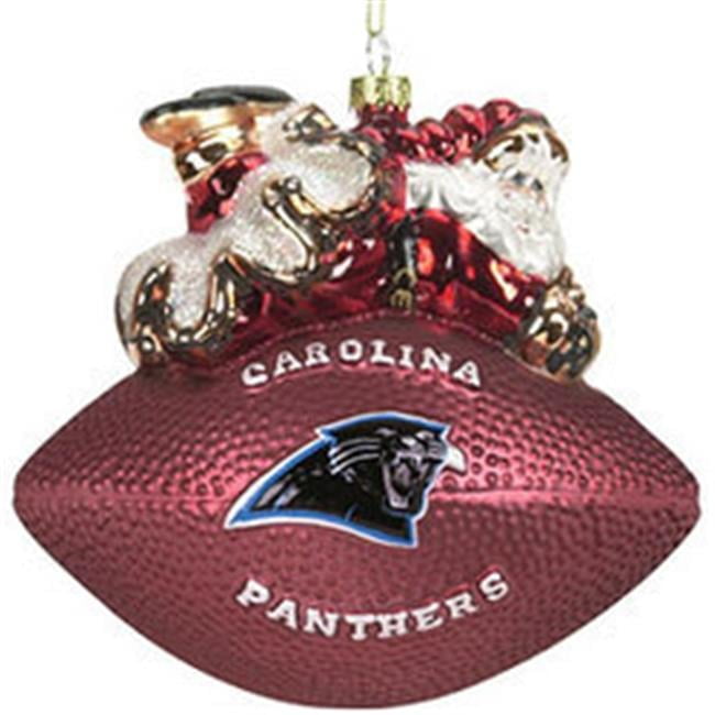Carolina Panthers 5 1/2" Peggy Abrams Glass Football Ornament - Walmart.com