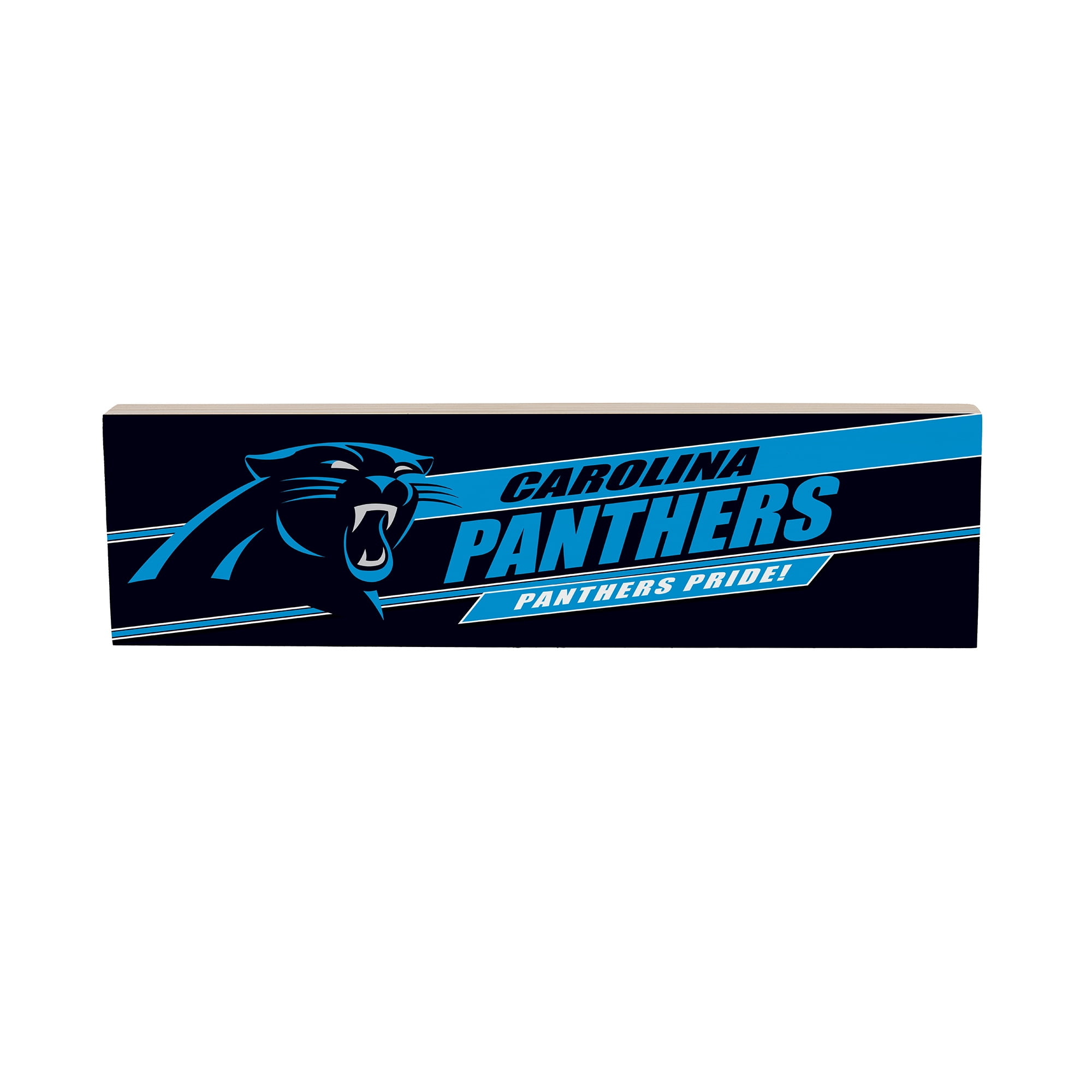Carolina Panthers 5" x 18" Shadow Logo Wood Mantle Sign - Walmart.com
