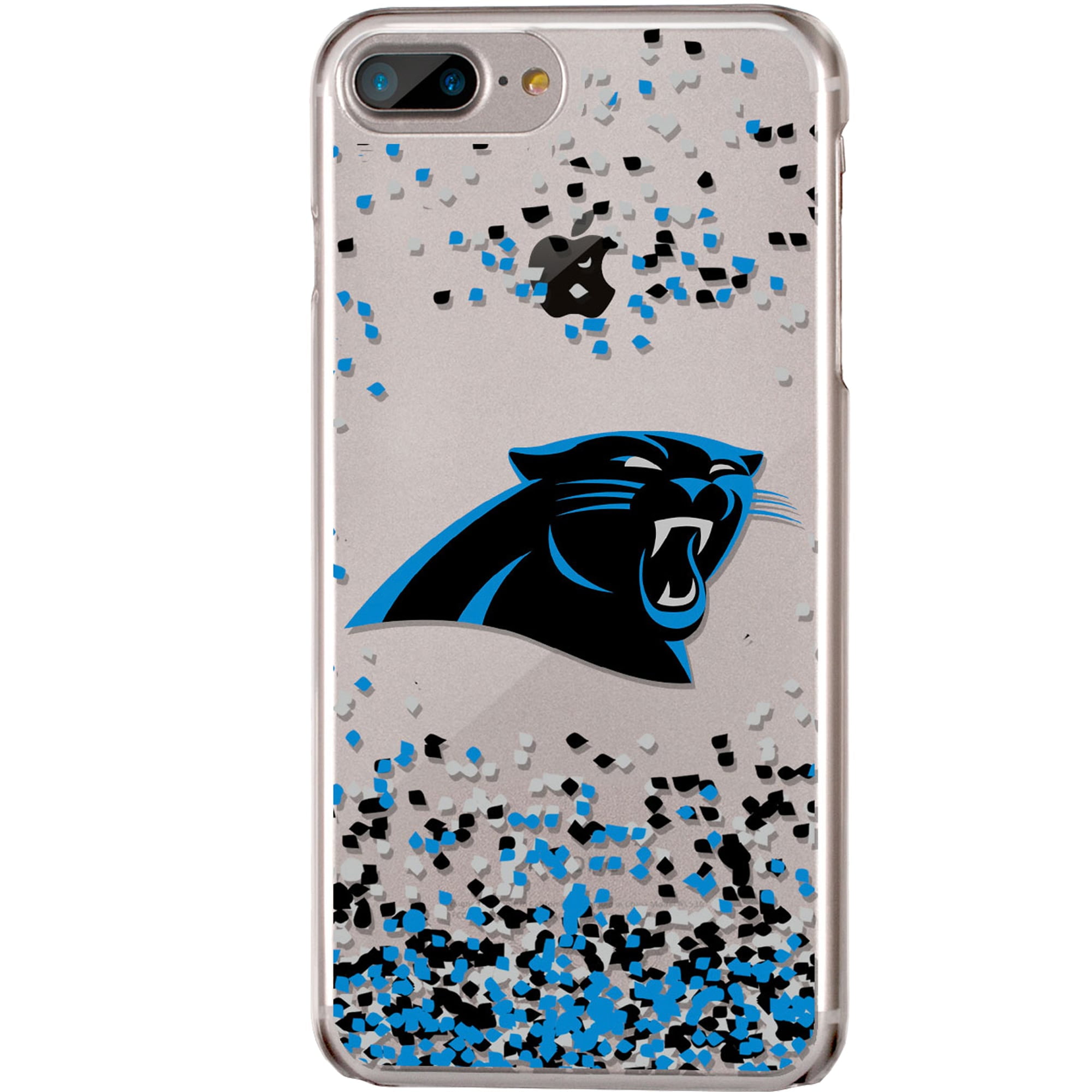 Carolina Panthers iPhone Clear Case with Confetti Design - Walmart.com