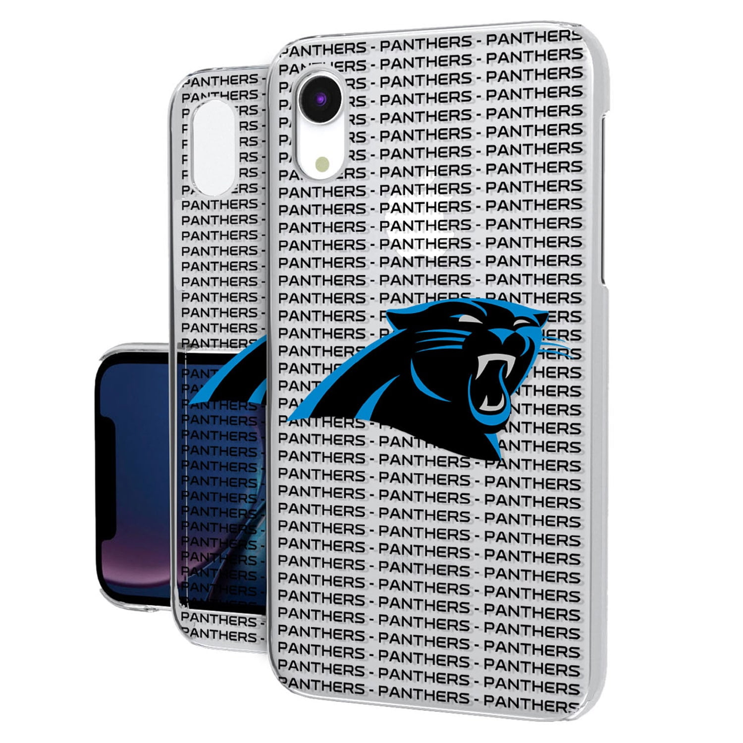 Carolina Panthers iPhone Clear Text Backdrop Design Case - Walmart.com