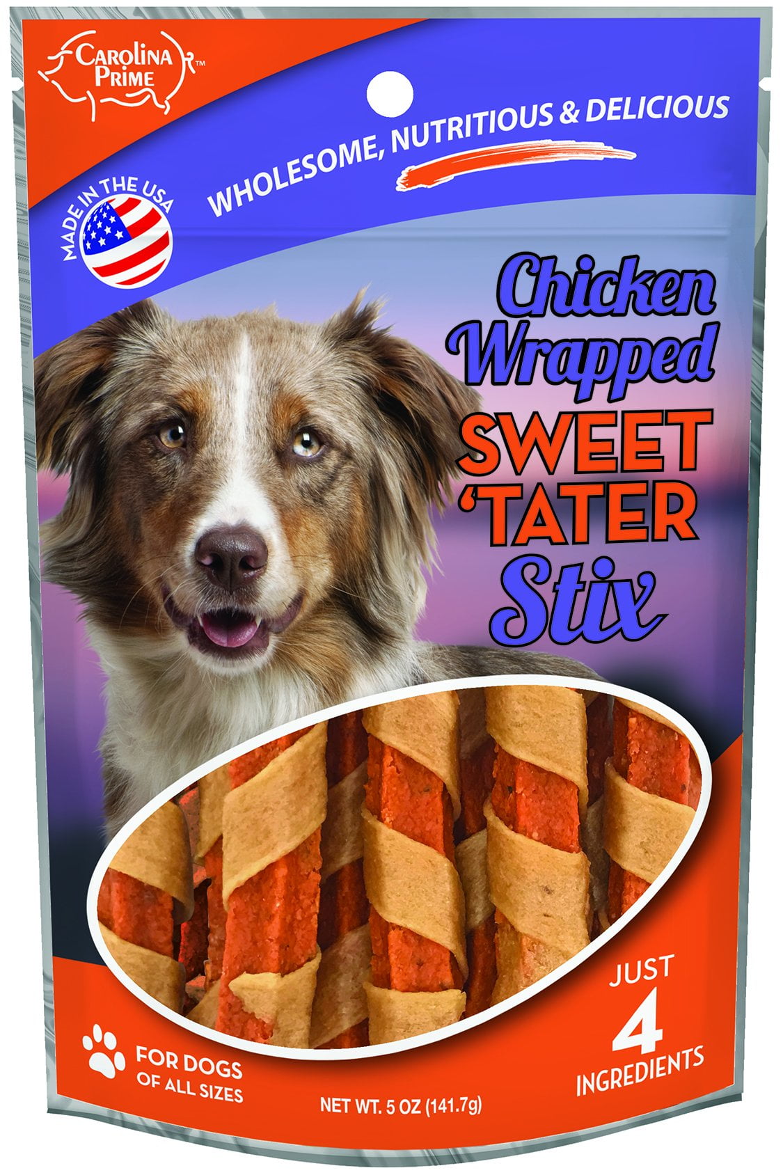 Carolina Prime Pet AJH3 45306 Chicken Wrapped Sweet Tater Stix Treat ...