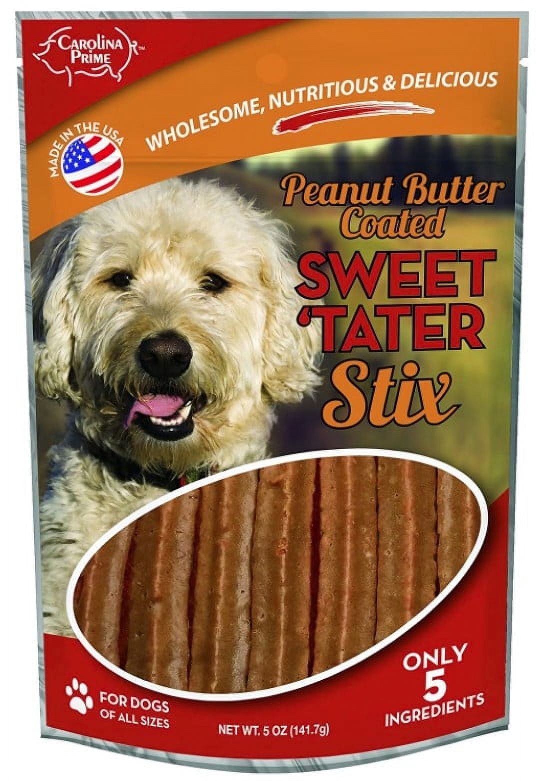 Carolina Prime Sweet Tater & Peanut Butter Stix Dog Treats - DS ...