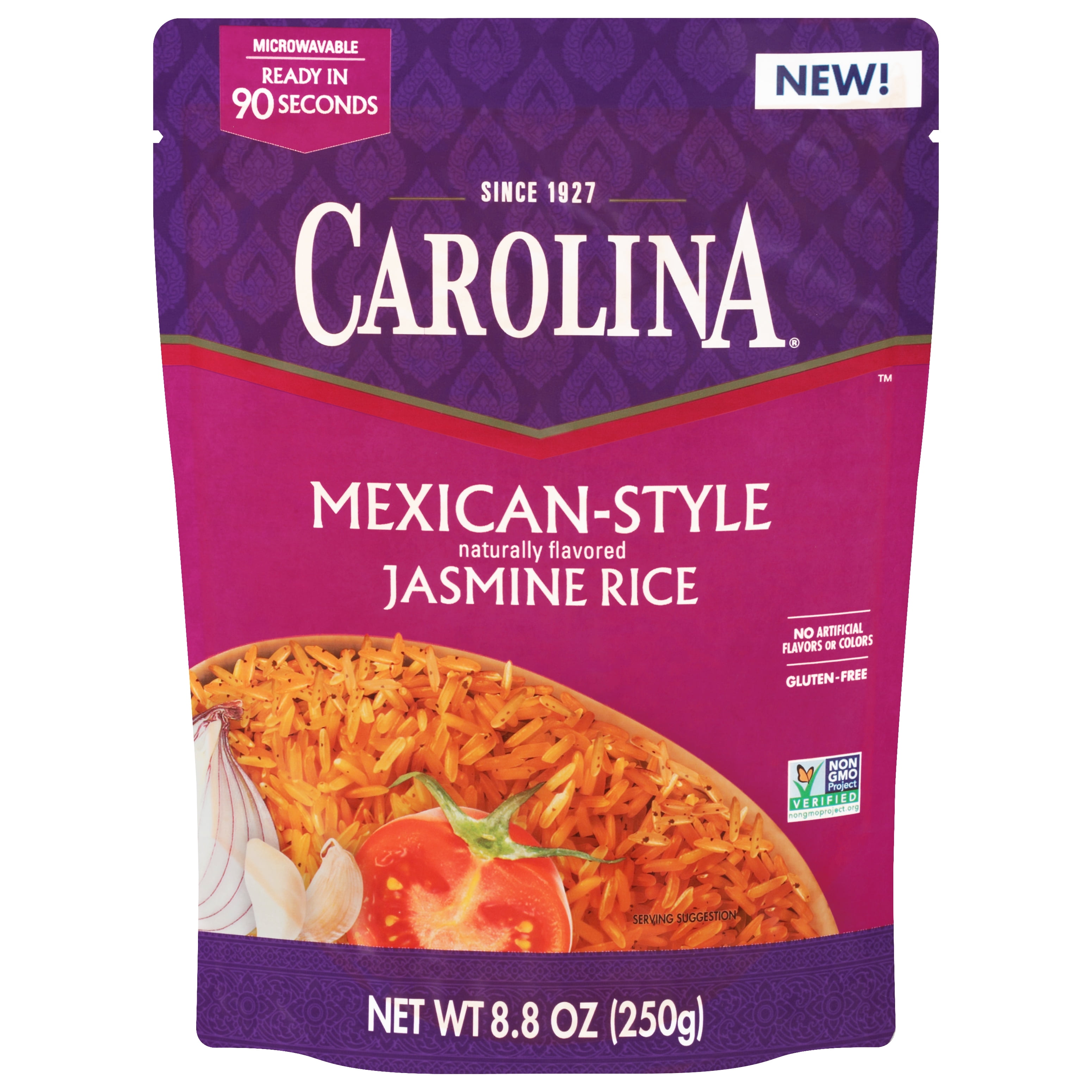 Carolina Ready-to-Heat Mexican-Style Jasmine Rice, 8.8 oz Bag - Walmart.com