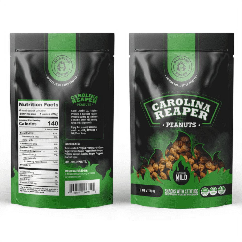 Carolina Reaper Peanuts MILD - Super Jumbo Peanuts fused with the world ...