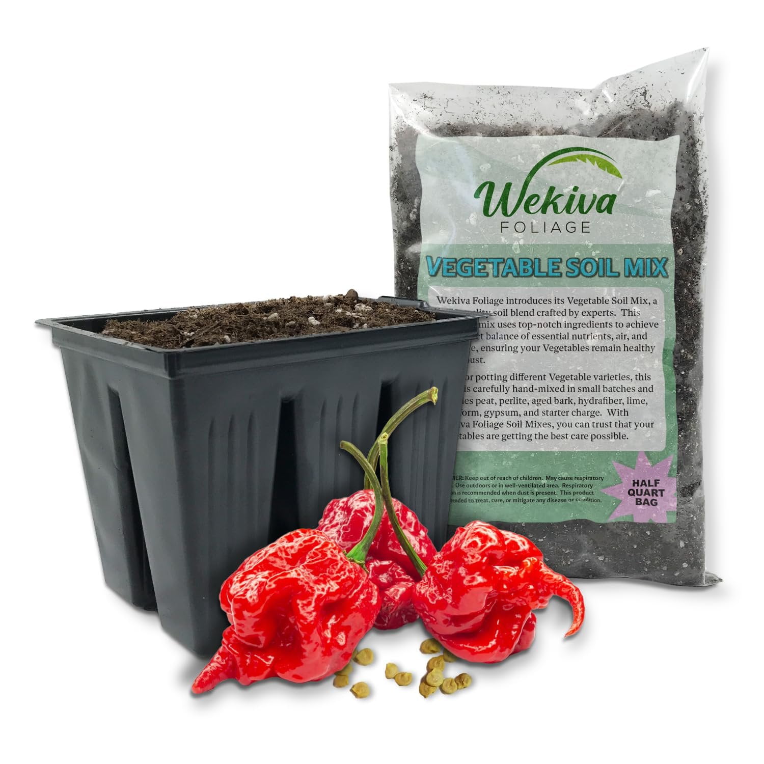 Carolina Reaper Pepper Seed Starter Kit - Pepper Seeds with Liner Tray ...