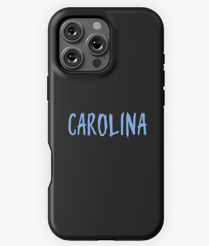 Carolina Sketch Text UNC Fan Art N7072 Phone Case for iPhone 17 16 15 ...