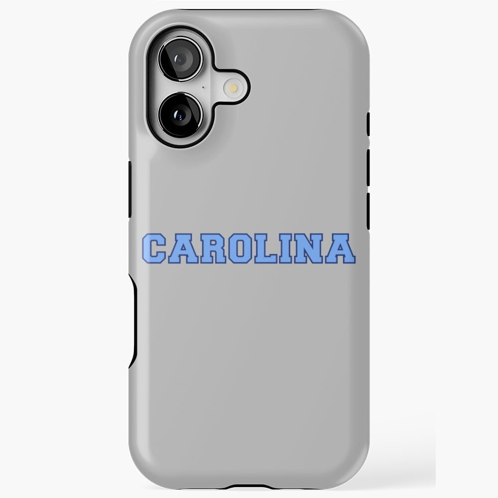 Carolina State Typography Text Graphic Case iPhone 17 through 11 Pro ...