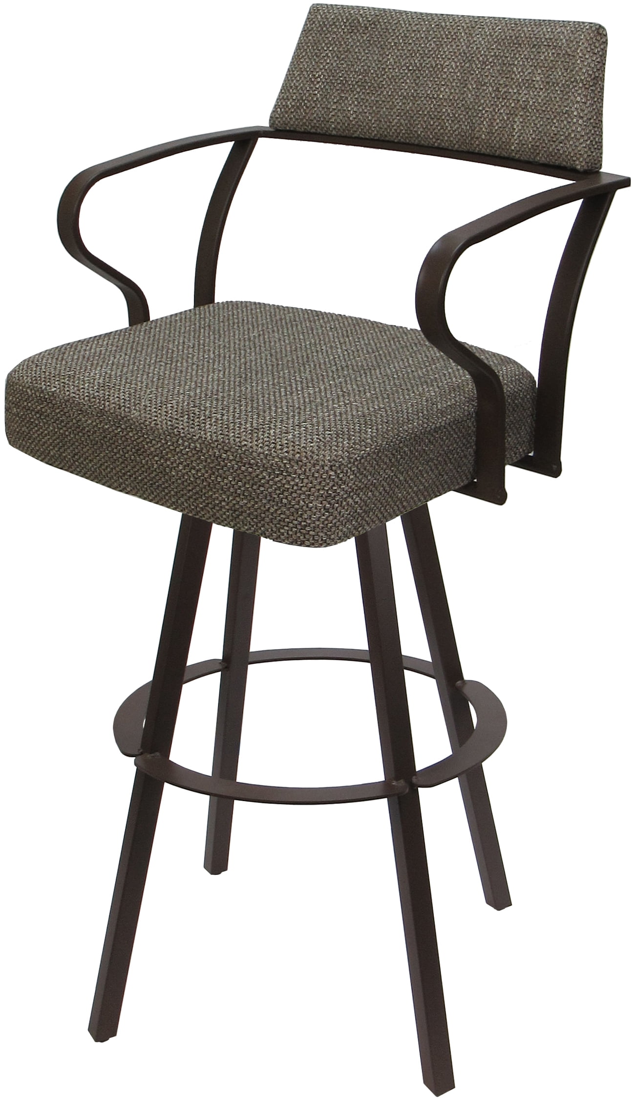 Carolina Swivel Counter 26" Metal WB Stool - Plumley Cocoa - Brown ...